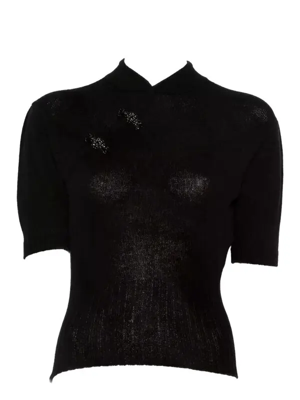 Simone Rocha Bead-embellished Sweater - Black