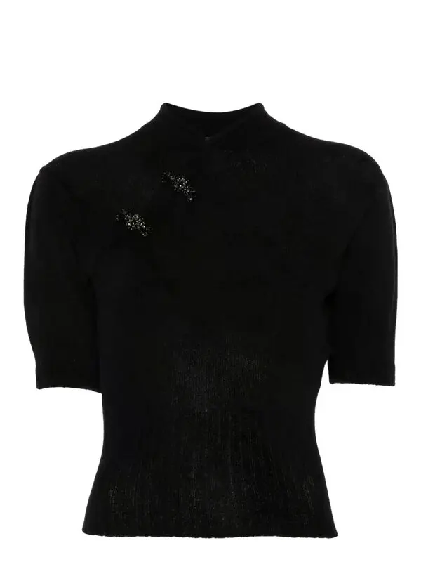 Simone Rocha Bead-embellished Sweater - Black