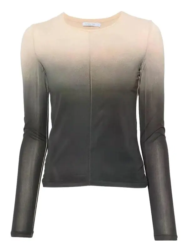 Patrizia Pepe Degradé-effect T-shirt - Neutrals
