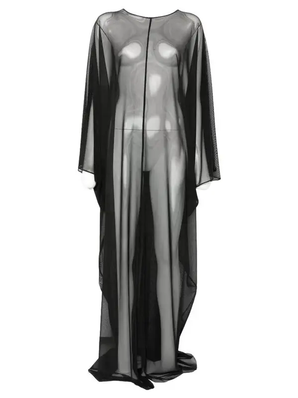 Norma Kamali Draped Maxi Dress - Black
