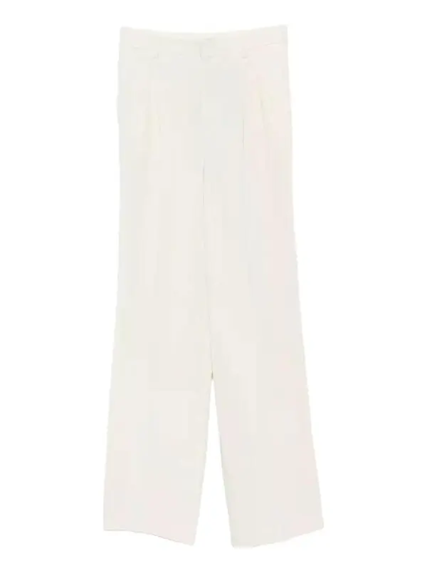 PETAR PETROV Pleated Wide-leg Trousers - Neutrals