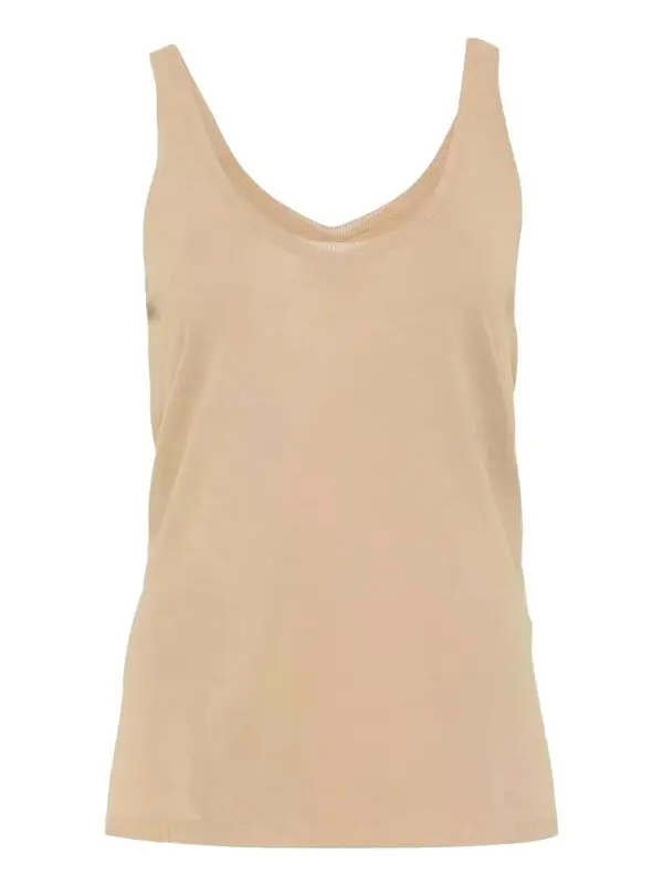 PETAR PETROV Fine-knit Scoop-neck Tank Top - Neutrals