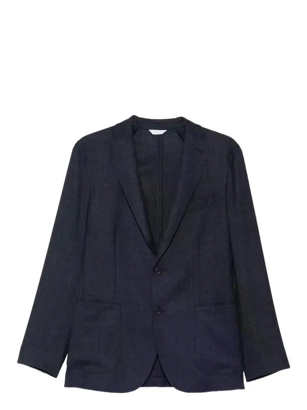 Boglioli K-jacket Single-breasted Patch-pockets Blazer - Blue