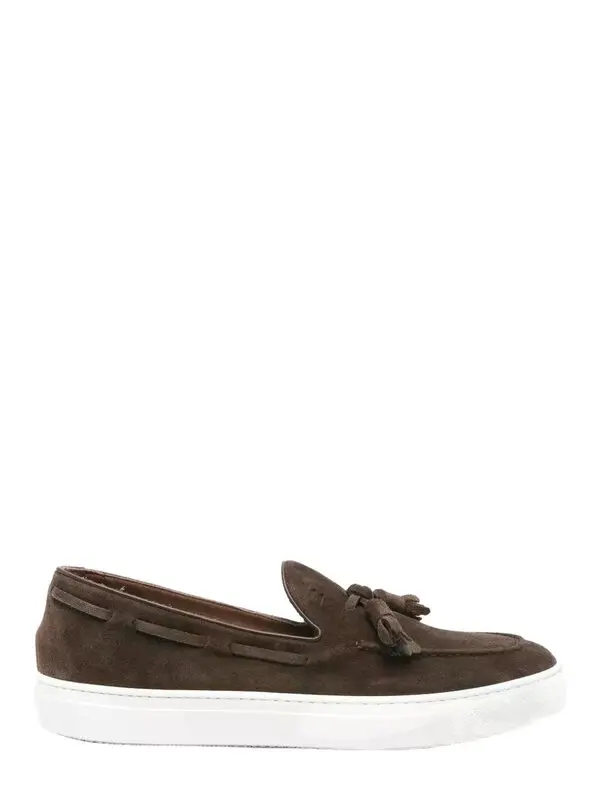 Fratelli Rossetti Tassel-detail Suede Loafers - Brown