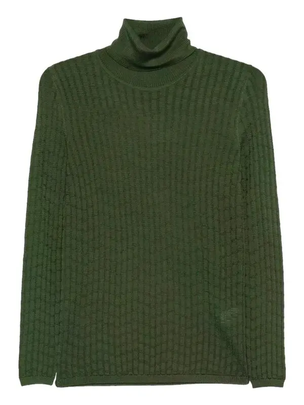 Missoni Patterned Turtleneck Sweater - Green