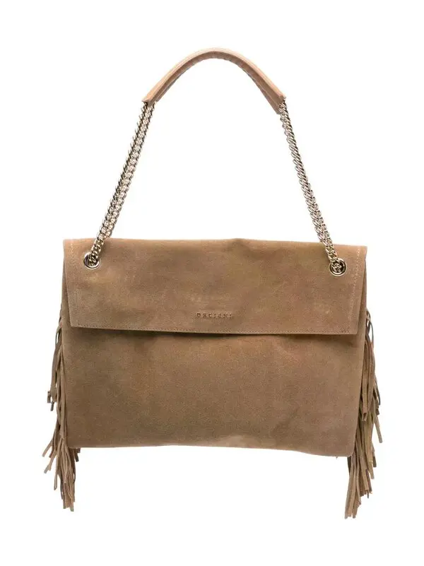 ORTIGNI Venus Fringed Shoulder Bag - Brown