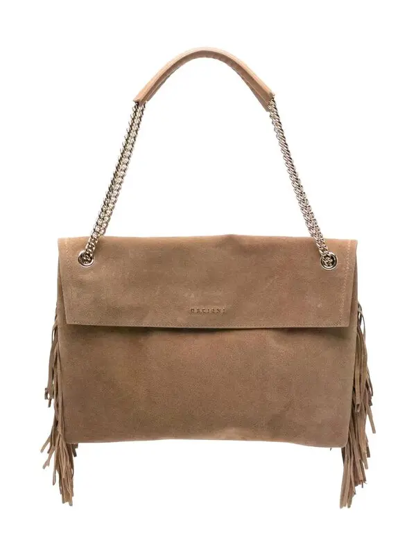 ORTIGNI Venus Fringed Shoulder Bag - Brown