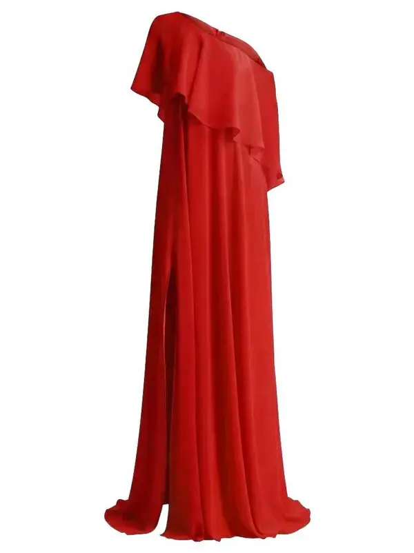 GEMY MAALOUF One-shoulder Ruffled Dress - Red