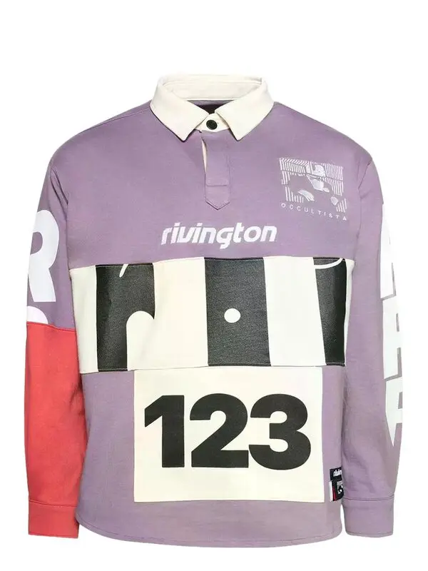 RIVINGTON ROI REBIS Apocrypha Rugby Long-sleeved Shirt - Purple