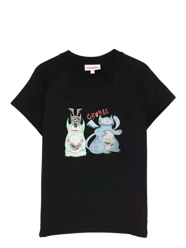 CHARLES JEFFREY Graphic-print T-shirt - Black