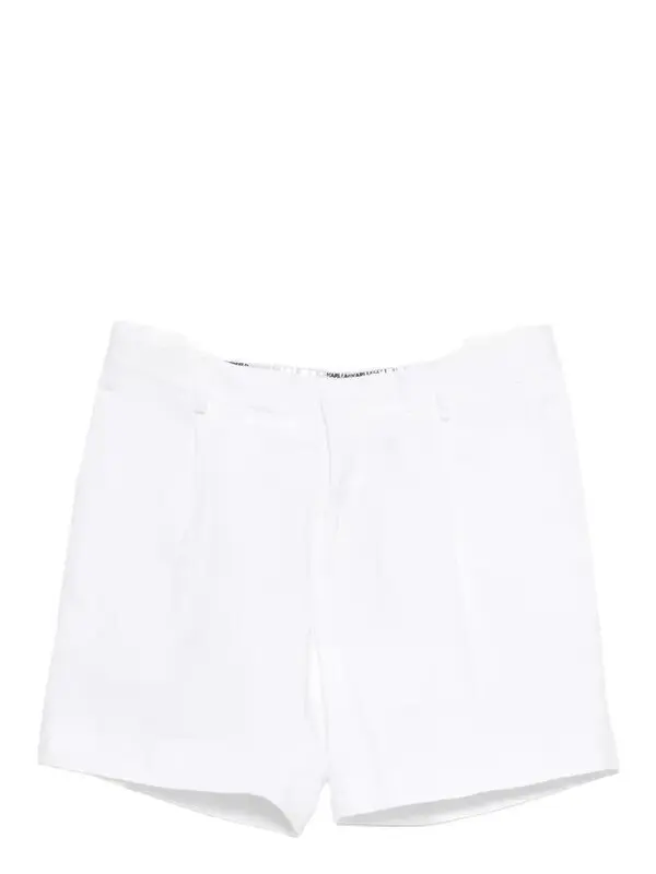 Karl Lagerfeld Pressed-crease Shorts - White