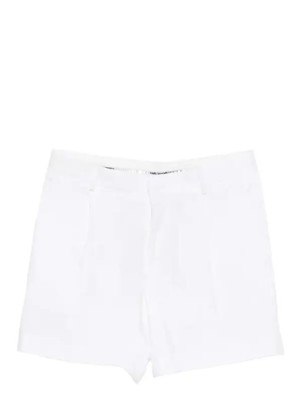 Karl Lagerfeld Pressed-crease Shorts - White