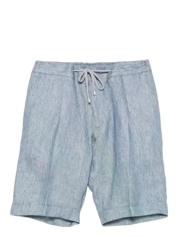 BARBA NAPOLI Capri Drawstring Shorts - Blue
