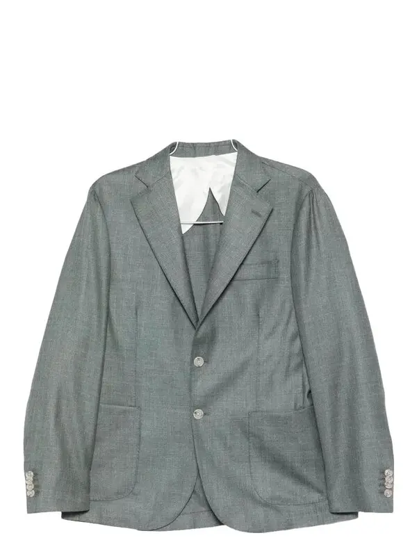BARBA NAPOLI Single-breasted Blazer - Green