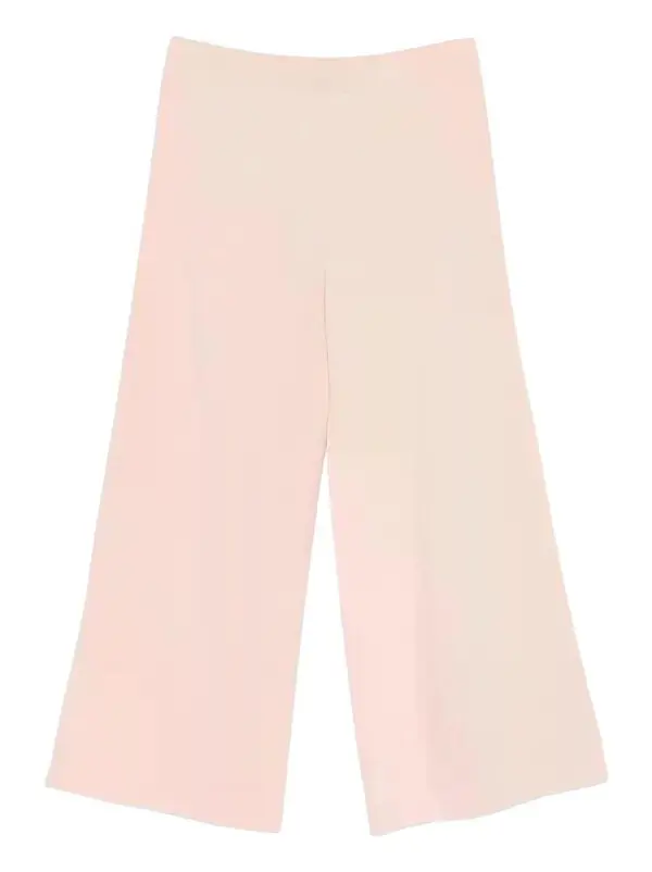D.exterior Wide-leg Cropped Trousers - Pink