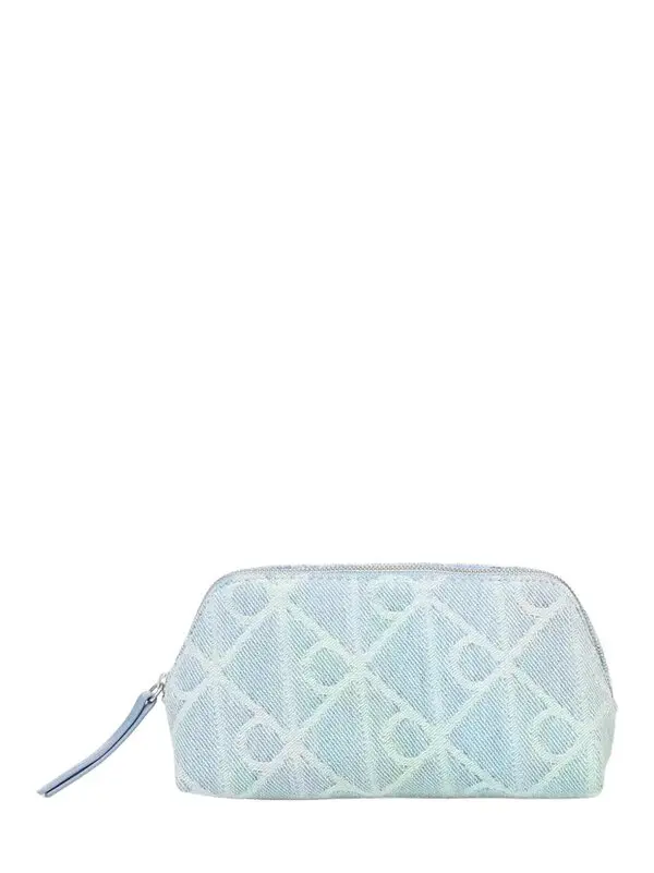 Calvin Klein Monogram Denim Wash Bag - Blue