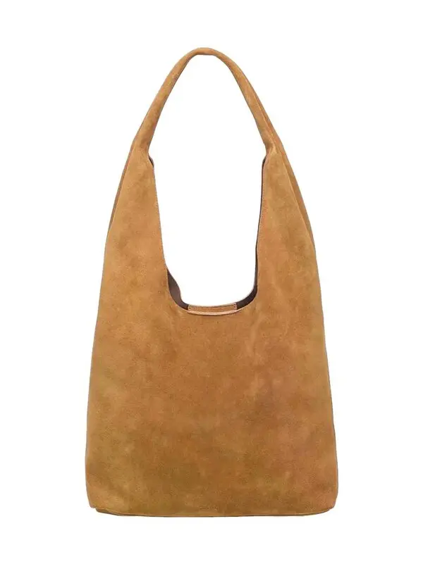 Calvin Klein Suede Shoulder Bag - Neutrals