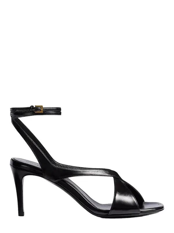 Khaite Liria Ankle Strap Sandals - Black