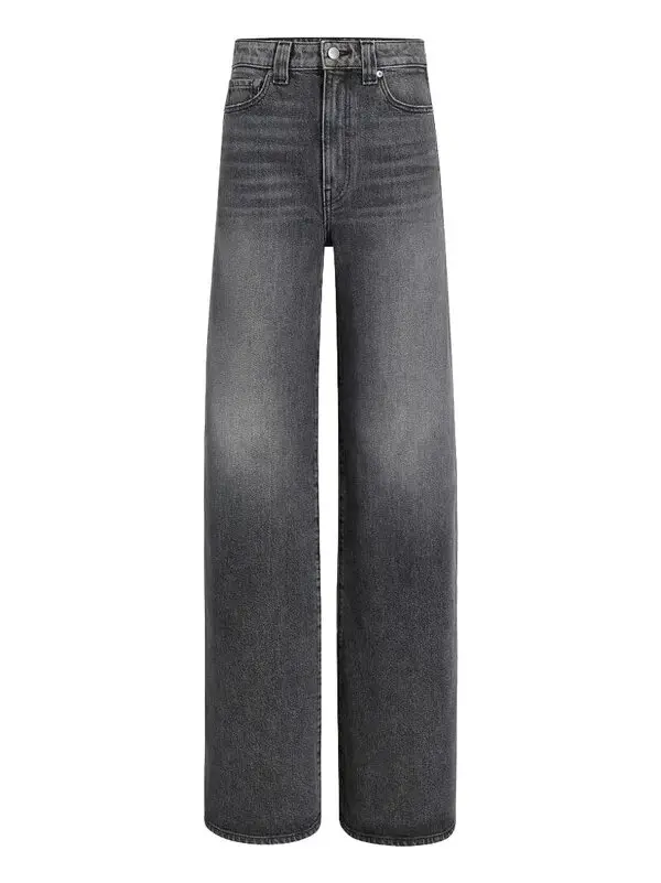 Khaite Dane Stretch High-waisted Jeans - Grey