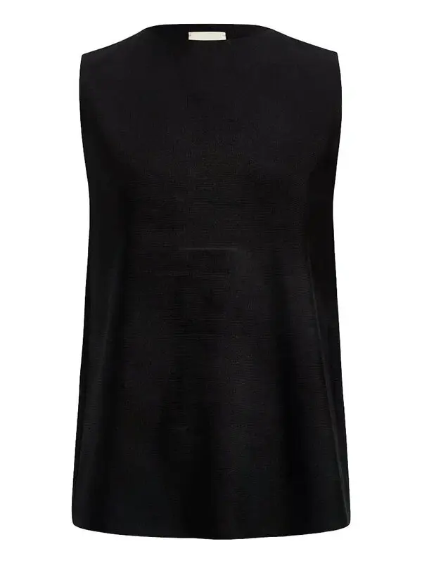 Khaite Tora Sleeveless Top - Black