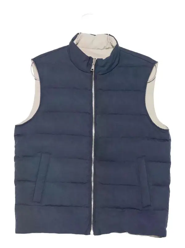 Eleventy Reversible Padded Gilet - Blue
