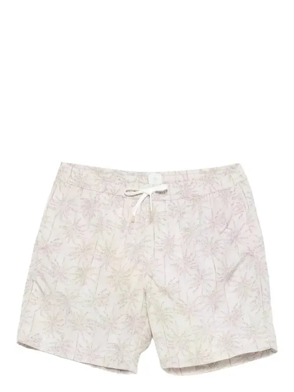 Eleventy Printed Swim Shorts - Neutrals