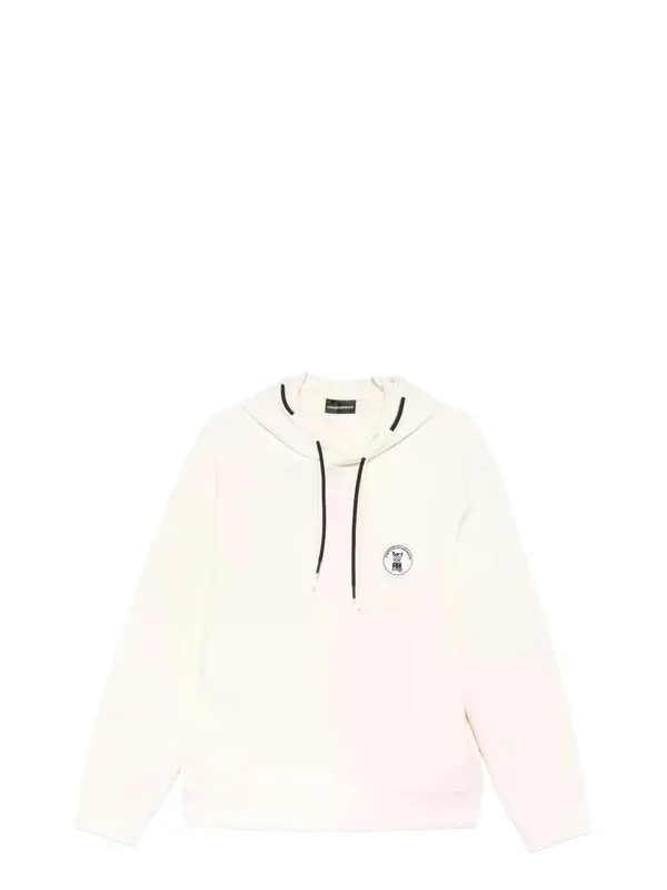 Emporio Armani Dog Patch Hoodie - Neutrals