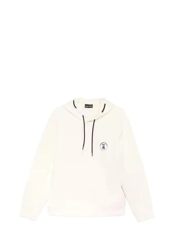 Emporio Armani Dog Patch Hoodie - Neutrals