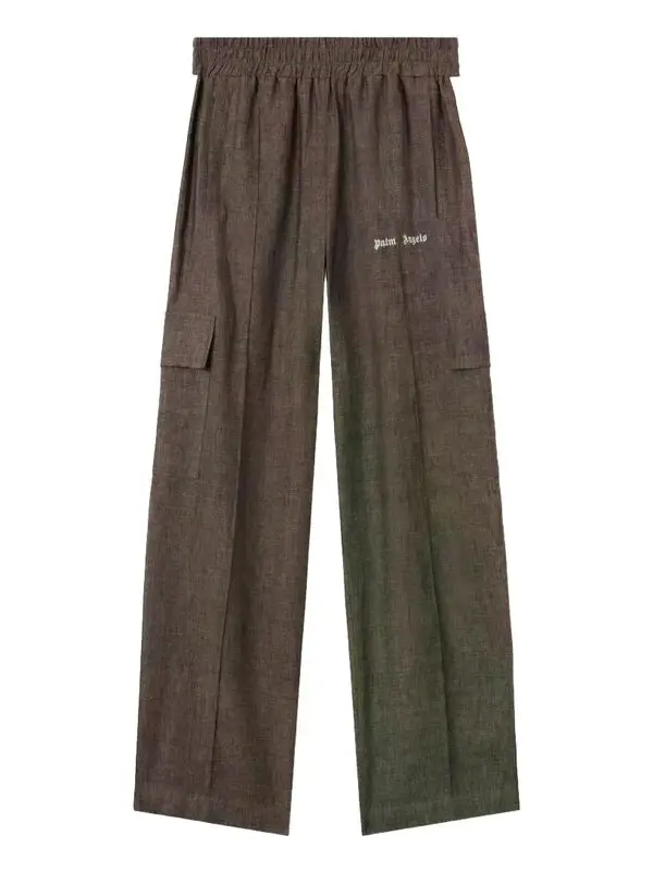 Palm Angels Logo-embroidered Track Trousers - Brown