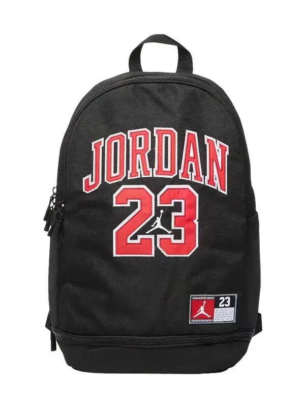 JORDAN Logo-embroidered Backpack - Black