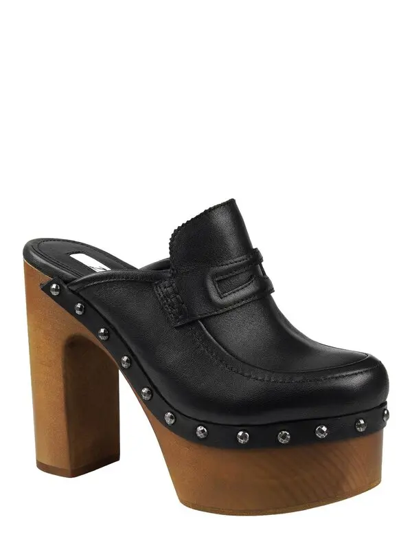 ZIGI Jiggy Platform Clog - Black Leather