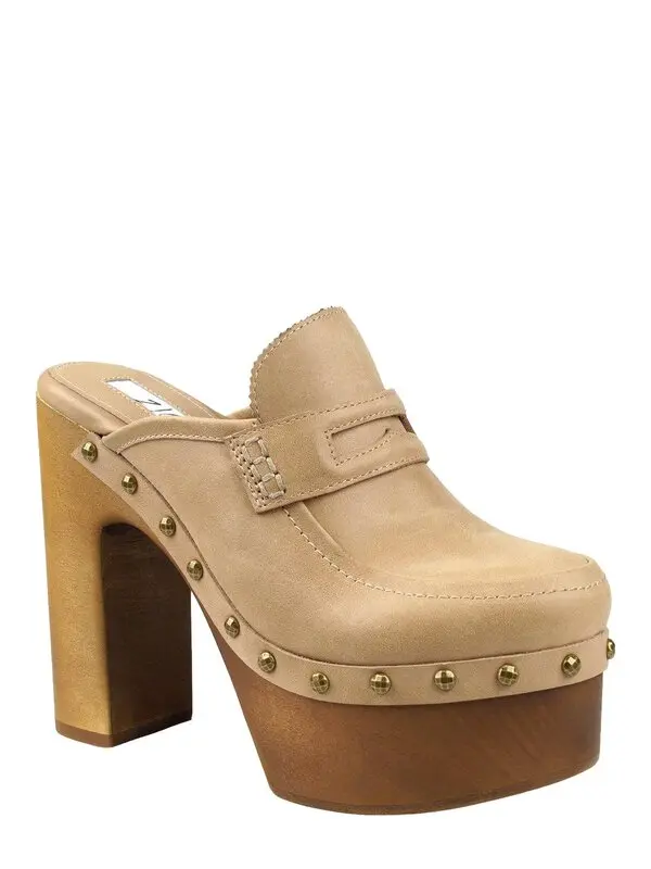 ZIGI Jiggy Platform Clog - Natural Leather