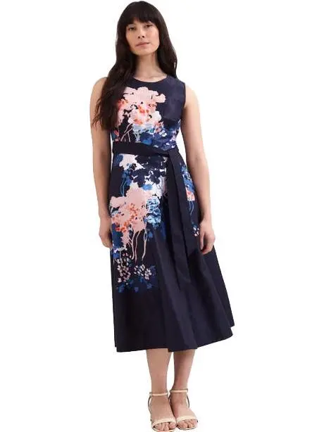 PHASE EIGHT Floral Printed Dress - Navy