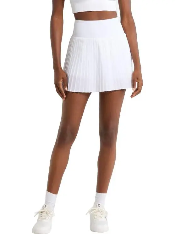 MPG Club Micro Pleated Skort - Brilliant White