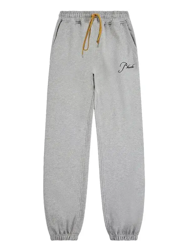 Rhude Logo-embroidered Track Pants - Grey