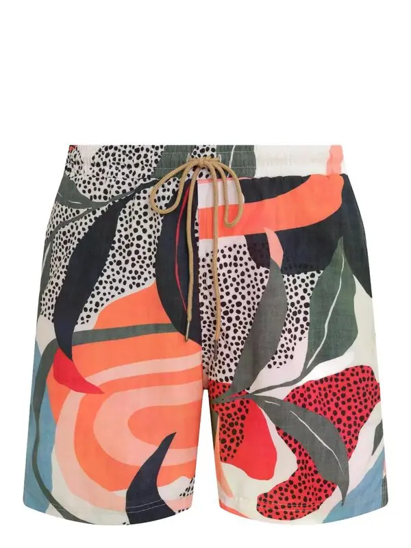 LYGIA & NANNY All-over-print Swim Shorts - White