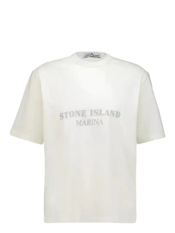 Stone Island Marina Logo-print T-shirt - Neutrals