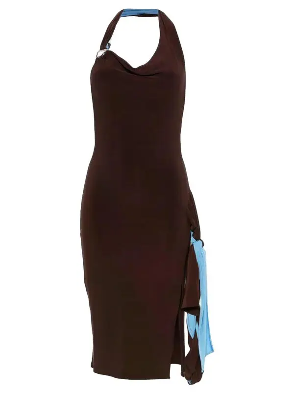 Coperni Side-slit Midi Dress - Brown