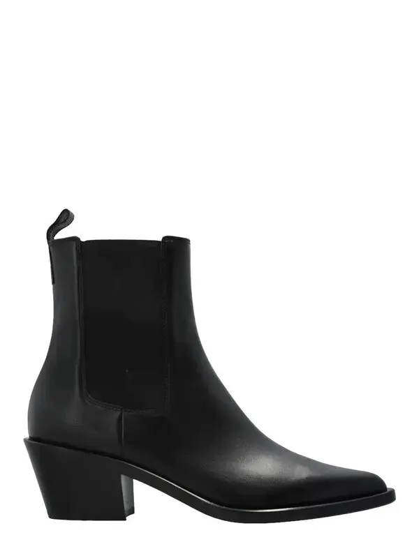 GIANVITO ROSSI Pointed-toe Ankle Boots - Black