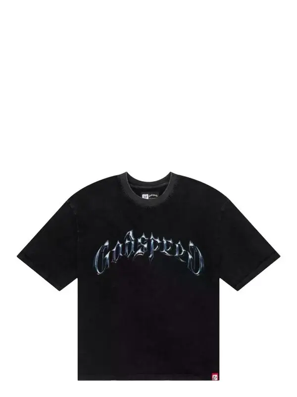 GODSPEED Logo-print Washed T-shirt - Black