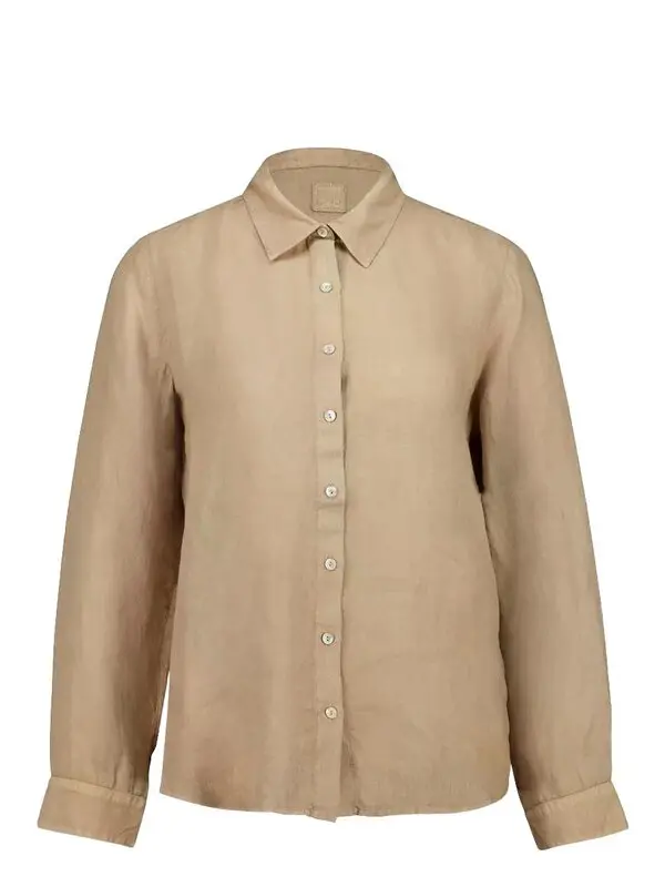 120% Lino Savana Long-sleeve Shirt - Neutrals