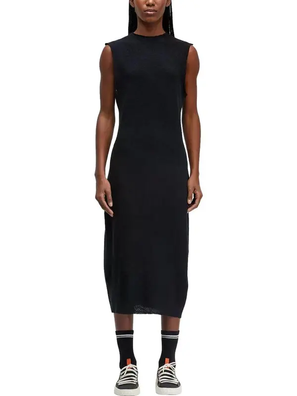OSKLEN Wool Midi Dress - Black