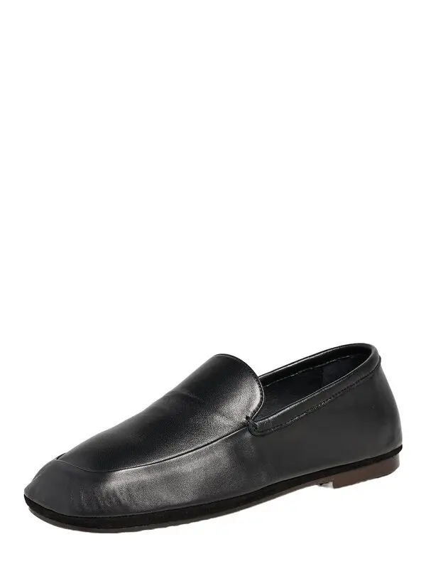 LEMAIRE Leather Outdoor Slippers - Black