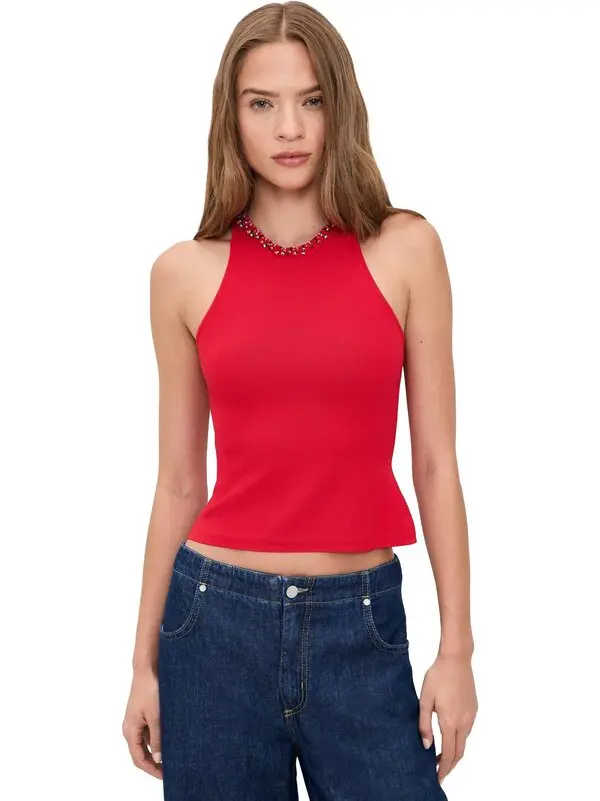 Staud Reina Top - Red Rose