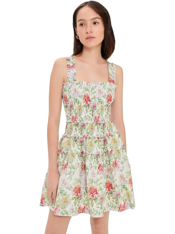 Hill House Home The Azalea Mini Nap Dress - Peony Chintz