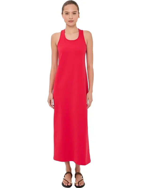Tibi Compact Ultra Stretch Knit Sleeveless Dress - Red