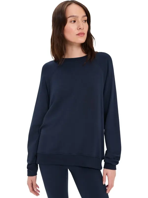 Splits59 Andie Oversized Fleece Sweatshirt - Indigo