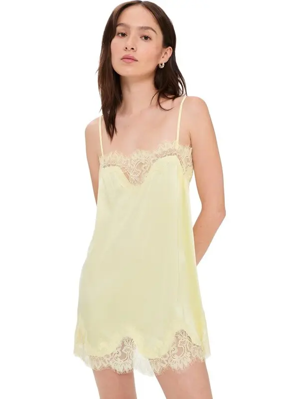 KAT THE LABEL Olivia Slip - Limoncello