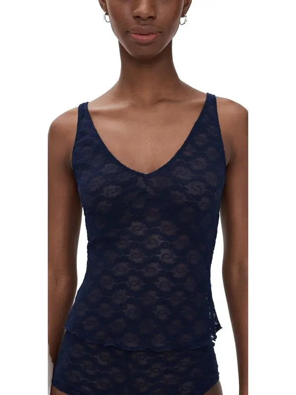 Only Hearts Vintage Lace Tank - Midnight