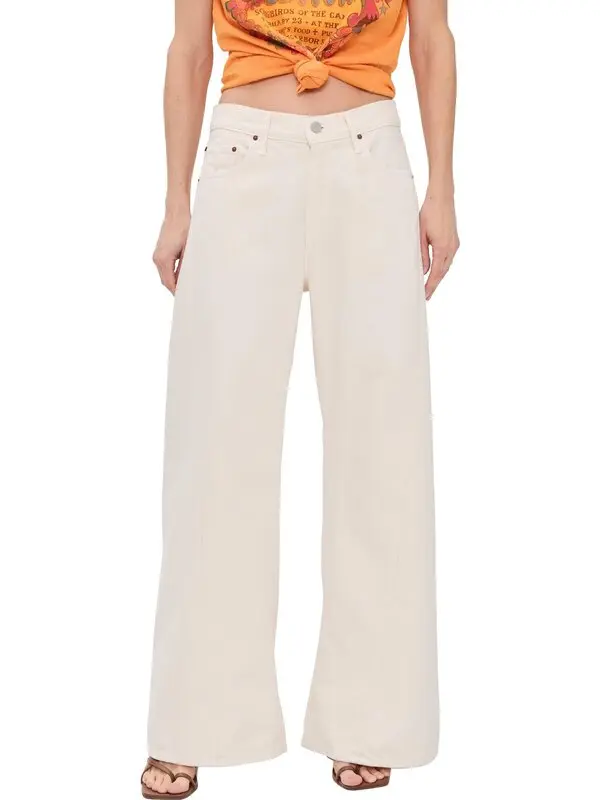 MOTHER Petite Lil Lemon Twist Sneak Jeans - Nat-natural